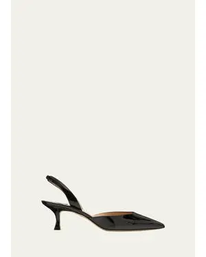 Manolo Blahnik Carolyne Slingback Pumps - Black