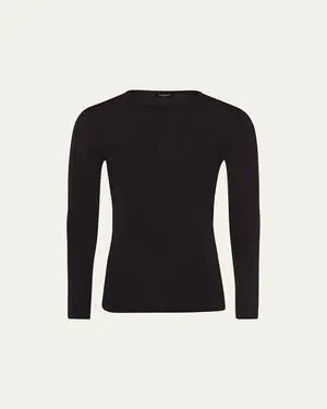 Hanro Woolen Silk Long-sleeve Shirt - Anthracite