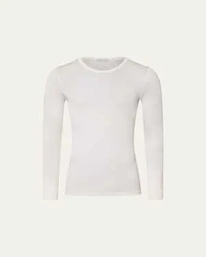 Hanro Woolen Silk Long-sleeve Shirt - Ivory