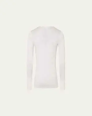 Hanro Woolen Silk Long-sleeve Shirt - Ivory