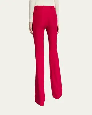 Alexander McQueen Classic Suiting Boot-cut Pants - Black