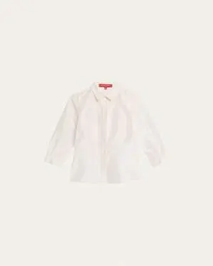 Carolina Herrera Taffeta Button-front Shirt - White
