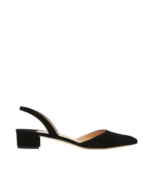 Manolo Blahnik Aspro Suede Slingback Pumps - Black