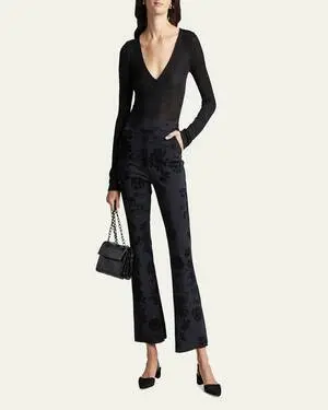 Manolo Blahnik Aspro Suede Slingback Pumps - Black