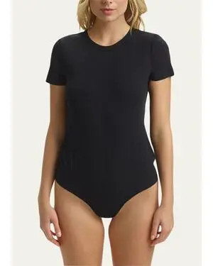 Commando Essential Crewneck Bodysuit - Black