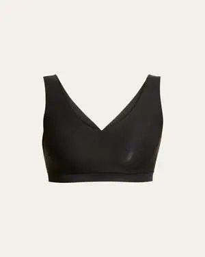 Chantelle Soft Stretch Padded Crop Top Soft Bra - Black
