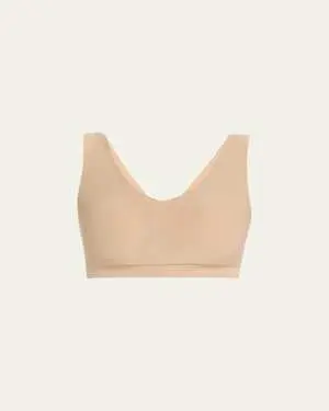 Chantelle Soft Stretch Padded Crop Top Soft Bra - Nude