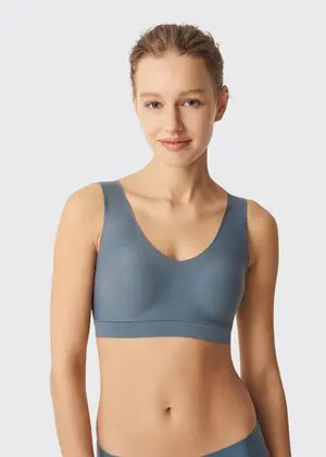 Chantelle Soft Stretch Padded Crop Top Soft Bra Peach Delight
