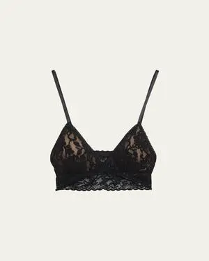 Hanky Panky Signature Lace Padded Triangle Bralette - Black