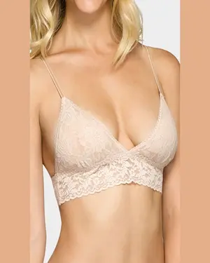 Hanky Panky Signature Lace Padded Triangle Bralette - Chai