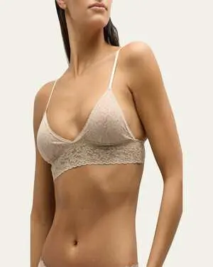 Hanky Panky Signature Lace Padded Triangle Bralette - Chai