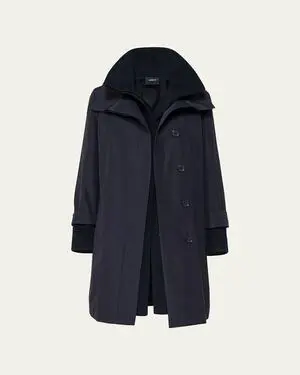 Akris Akris Storm System Double-Breasted Coat - Black