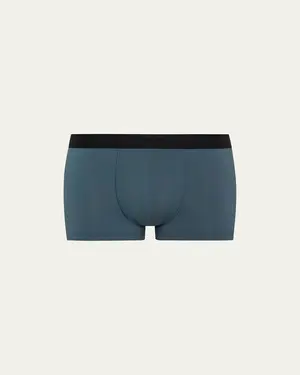 Hanro Micro Touch Boxer Brief Deep Aqua