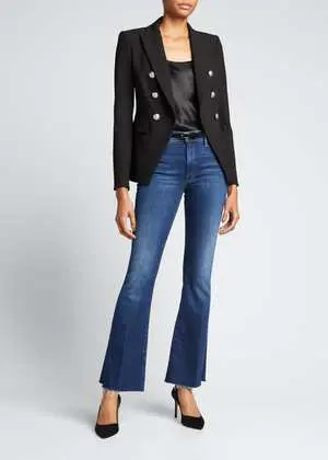 Veronica Beard Miller Linen Dickey Jacket - Black