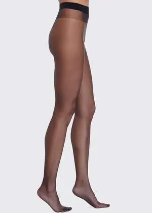 Wolford Nude 8 Sheer Tights Black