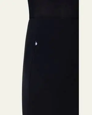 Akris Stretch-jersey Above-knee Skirt