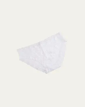 Natori Feathers Lace-trim And Mesh Hipster Briefs Chili