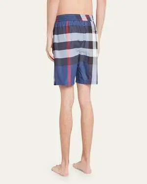 Burberry Guildes Signature Check Swim Trunks