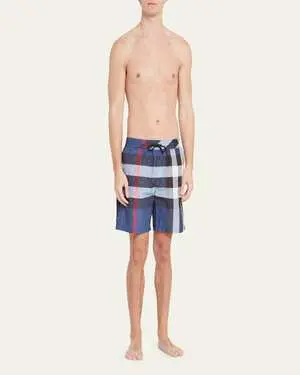 Burberry Guildes Signature Check Swim Trunks