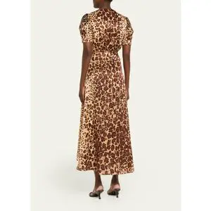 Saloni Lea Printed Maxi Dress