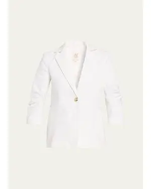 Cinq À Sept Khloe Denim Blazer - White