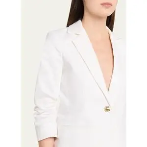 Cinq À Sept Khloe Denim Blazer - White