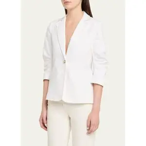 Cinq À Sept Khloe Denim Blazer - White