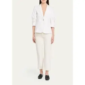 Cinq À Sept Khloe Denim Blazer - White