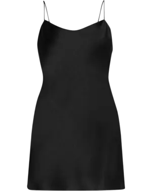Alice + Olivia Harmony Mini Slip Dress - Black