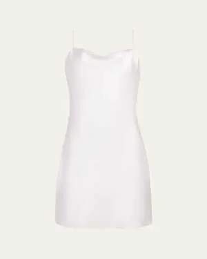Alice + Olivia Harmony Mini Slip Dress - Off White