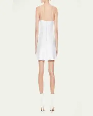 Alice + Olivia Harmony Mini Slip Dress - Off White