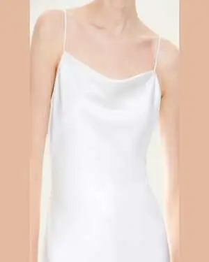 Alice + Olivia Harmony Mini Slip Dress - Off White