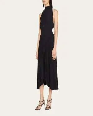 A.L.C. Renzo Pleated Halter Dress