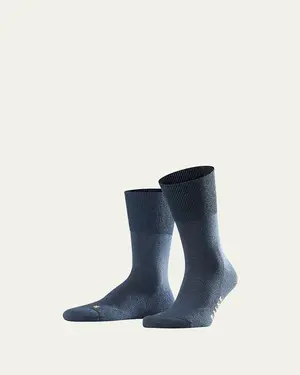 Falke Falke Run Plush-Sole Socks Navy Blue Mel
