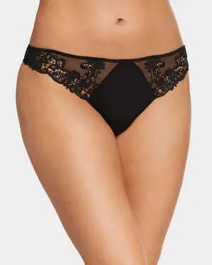 Simone Perele Saga Lace Thong Black Pattern