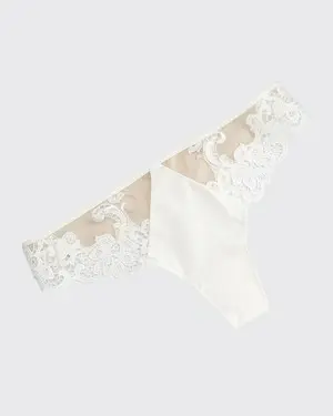 Simone Perele Saga Lace Thong Endless Blue
