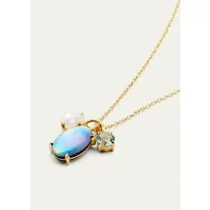 Ippolita 3 Stone Pendant Necklace In 18k Gold - Blunotte