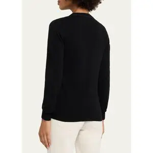 Brunello Cucinelli V-neck Cashmere Sweater - Black