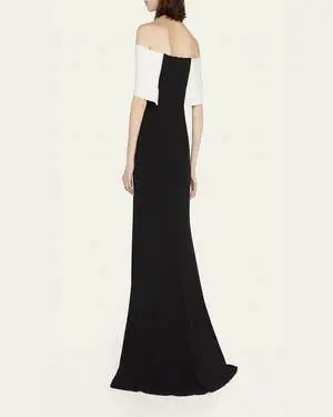 Lela Rose Off-the-shoulder Gown