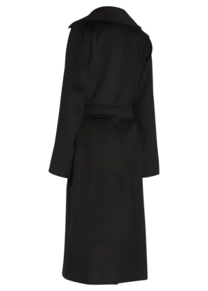 Max Mara Manuela Belted Camel Hair Coat - Black