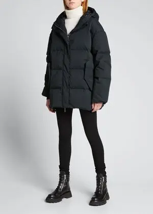 Varley Gretna Hooded Puffer Jacket - Black