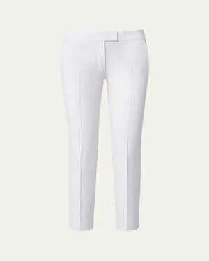 Akris Frankie Stretch-cotton Cropped Pants - Cream
