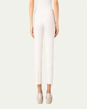 Akris Frankie Stretch-cotton Cropped Pants - Cream