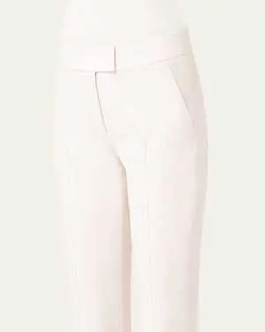 Akris Frankie Stretch-cotton Cropped Pants - Cream