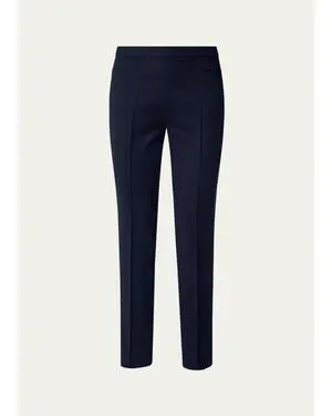 Akris Franca Cropped Trousers - Navy