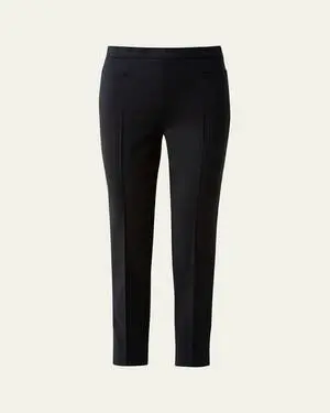 Akris Franca Cropped Trousers - Noir