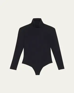 Commando Butter Turtleneck Bodysuit - Black