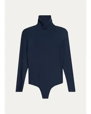Commando Butter Turtleneck Bodysuit - Navy