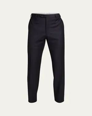Brioni Tigulli Solid Wool Trousers - Navy