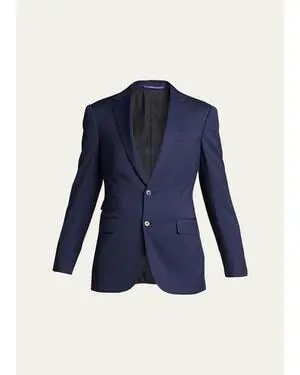 Ralph Lauren Purple Label Gregory Wool Serge Blazer - Navy